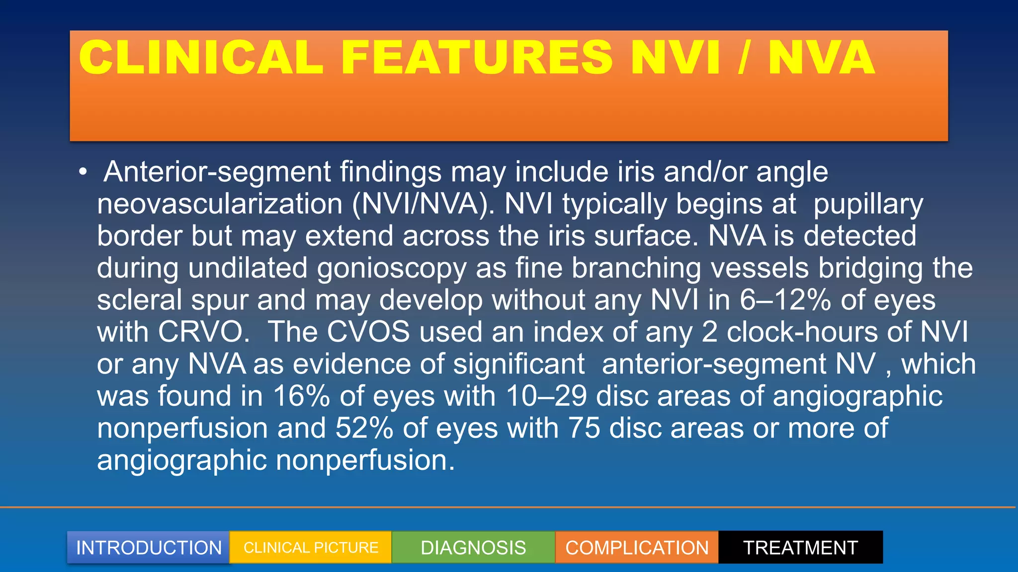 CRVO AND NVG MANAGEMENT 2016 | PPTX