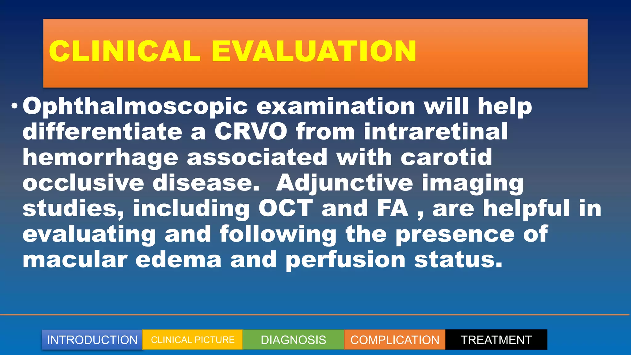 CRVO AND NVG MANAGEMENT 2016 | PPTX