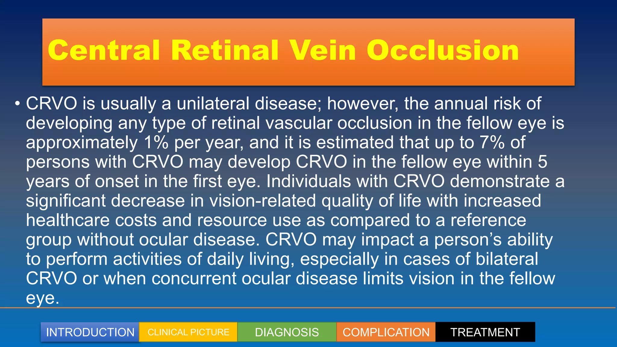 CRVO AND NVG MANAGEMENT 2016 | PPTX