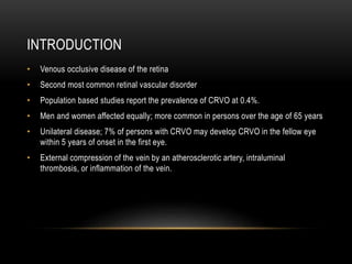 Crvo seminar final | PPTX