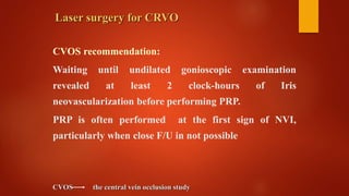 CRVO | PPTX | Eye and Vision Conditions | Diseases and Conditions