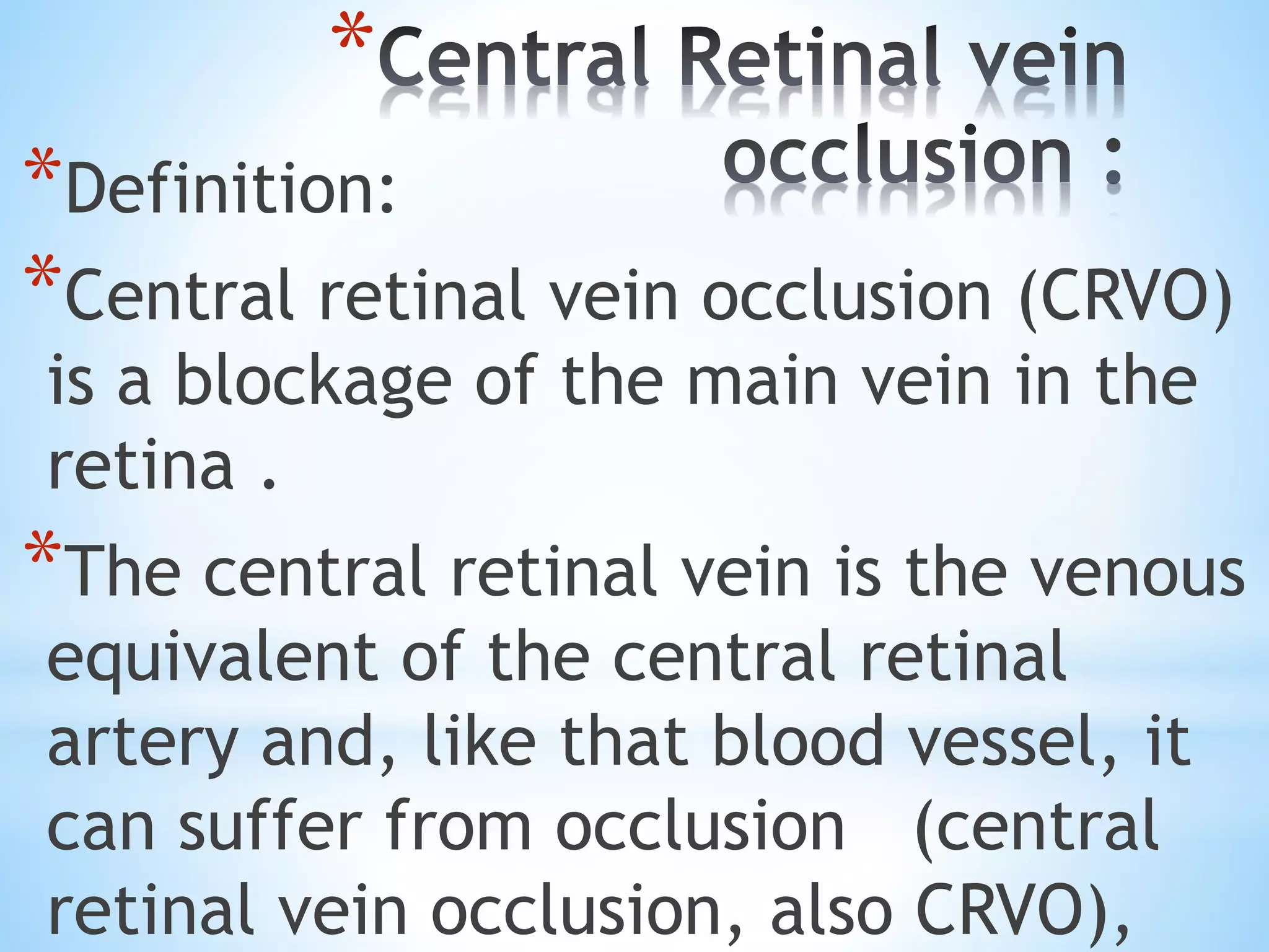 Crvo vs brvo by Dr.kausar ali | PPTX
