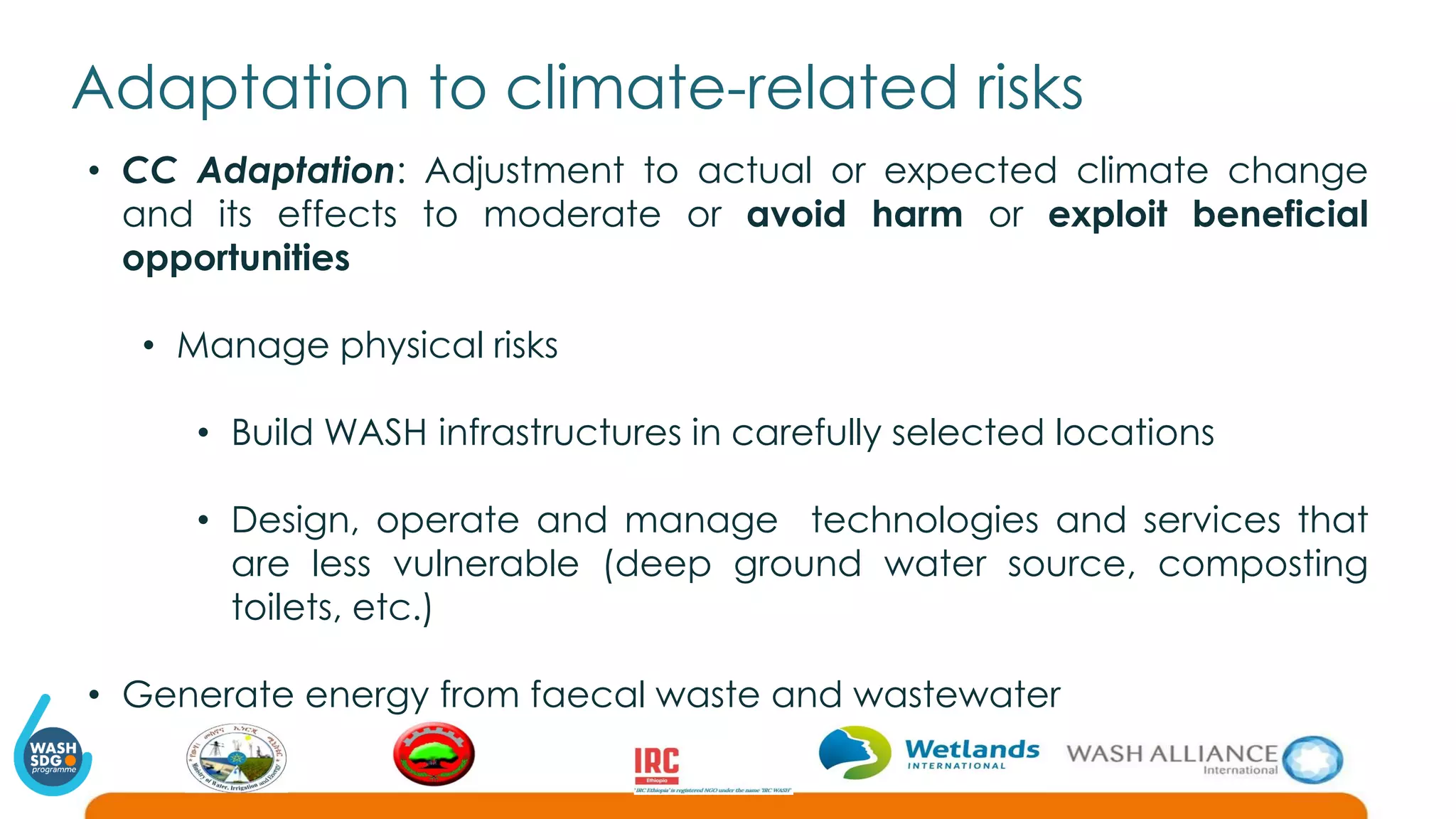 The concept of Climate Resilient WASH | PDF