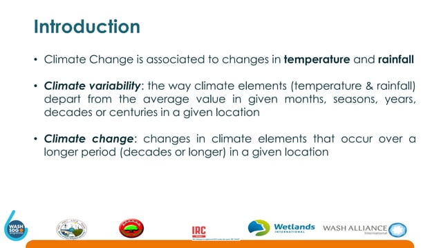 The concept of Climate Resilient WASH | PDF | Environmental Services Industry | Industries