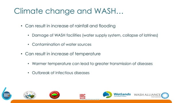 The concept of Climate Resilient WASH | PDF | Environmental Services Industry | Industries
