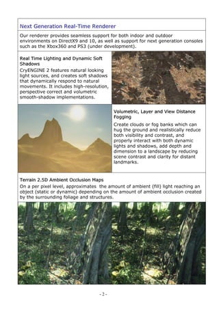 Cry Engine2 Features | PDF