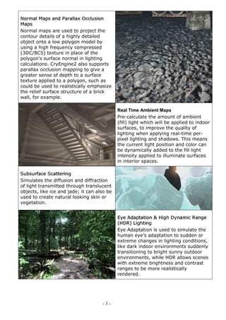 Cry Engine2 Features | PDF