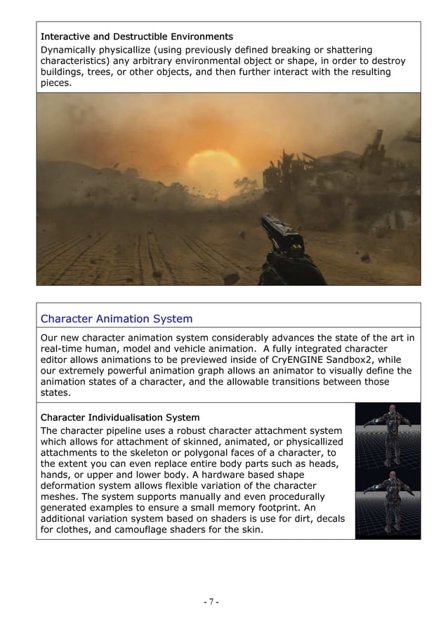 Cry Engine2 Features | PPT