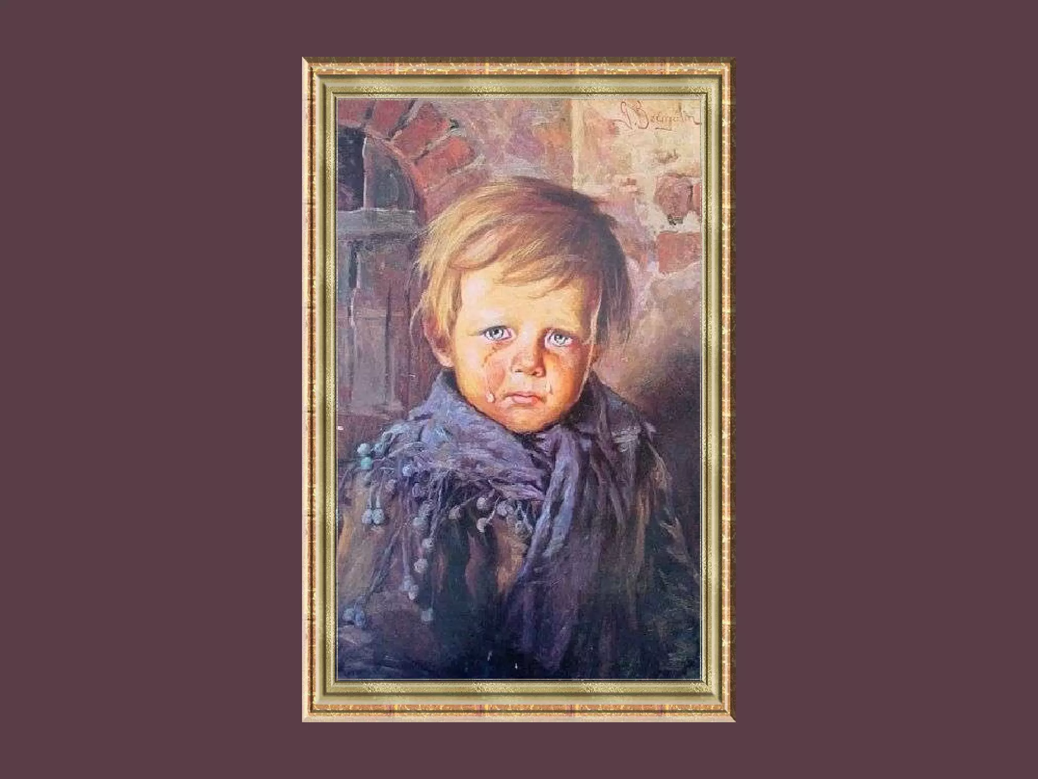 Crying children paintings (catherine) | PPS