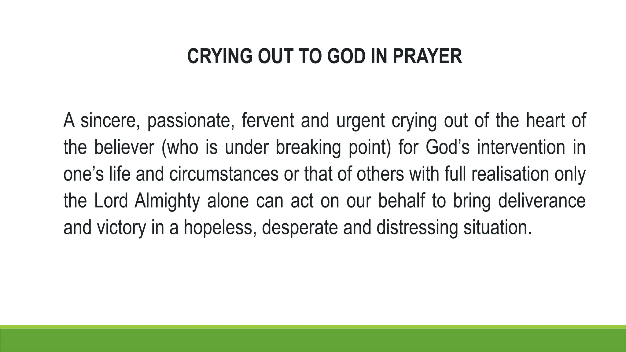 LETS CRYING OUT TO GOD POWERPOINT SLIDES | PPTX