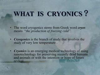 Crynoics | PPTX