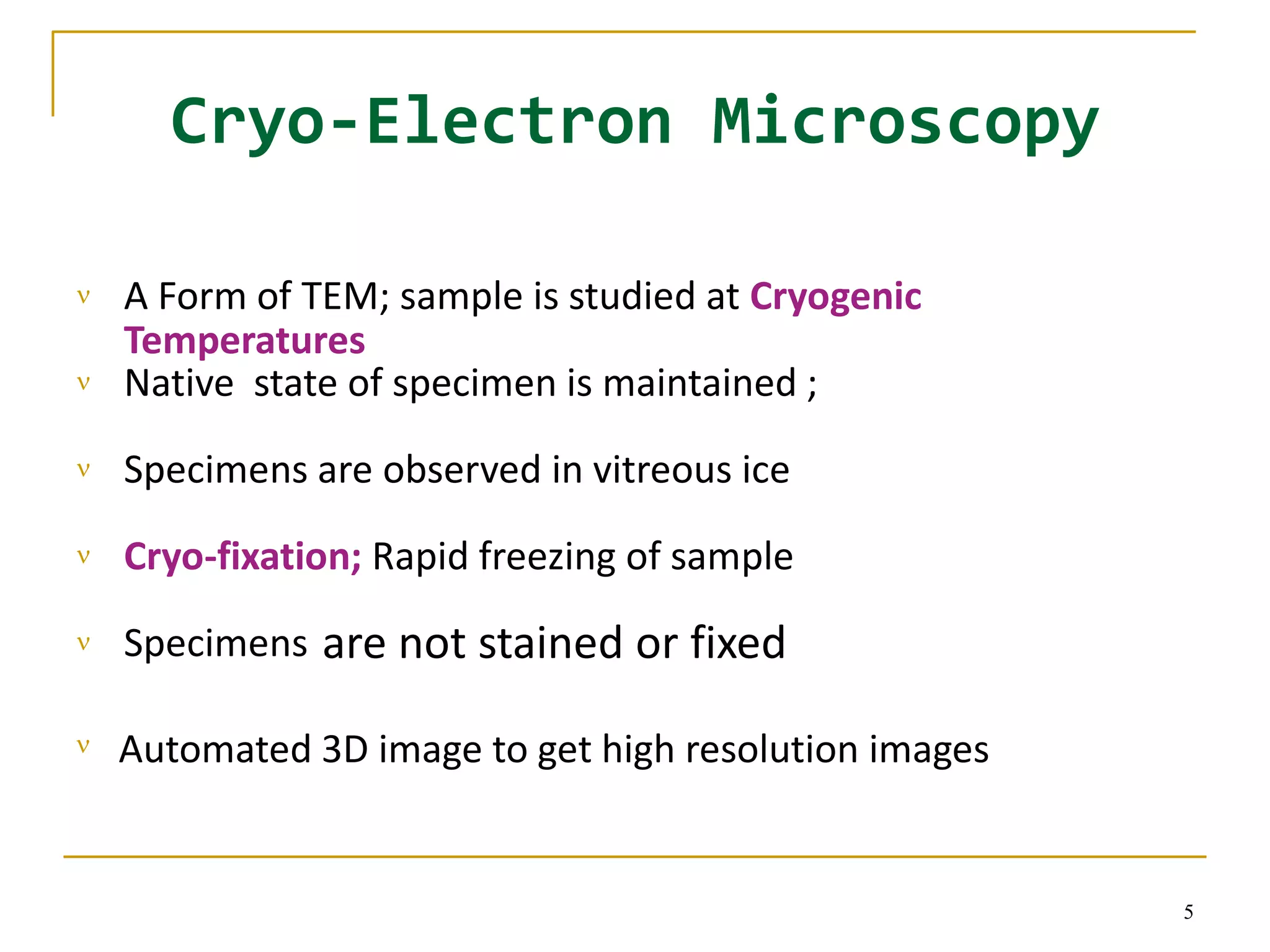 Cryo electron microscopy | PPTX