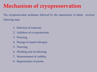 Cryo preservation | PDF