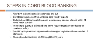 CRYOBANKS - STEM CELL BANKING | PPTX
