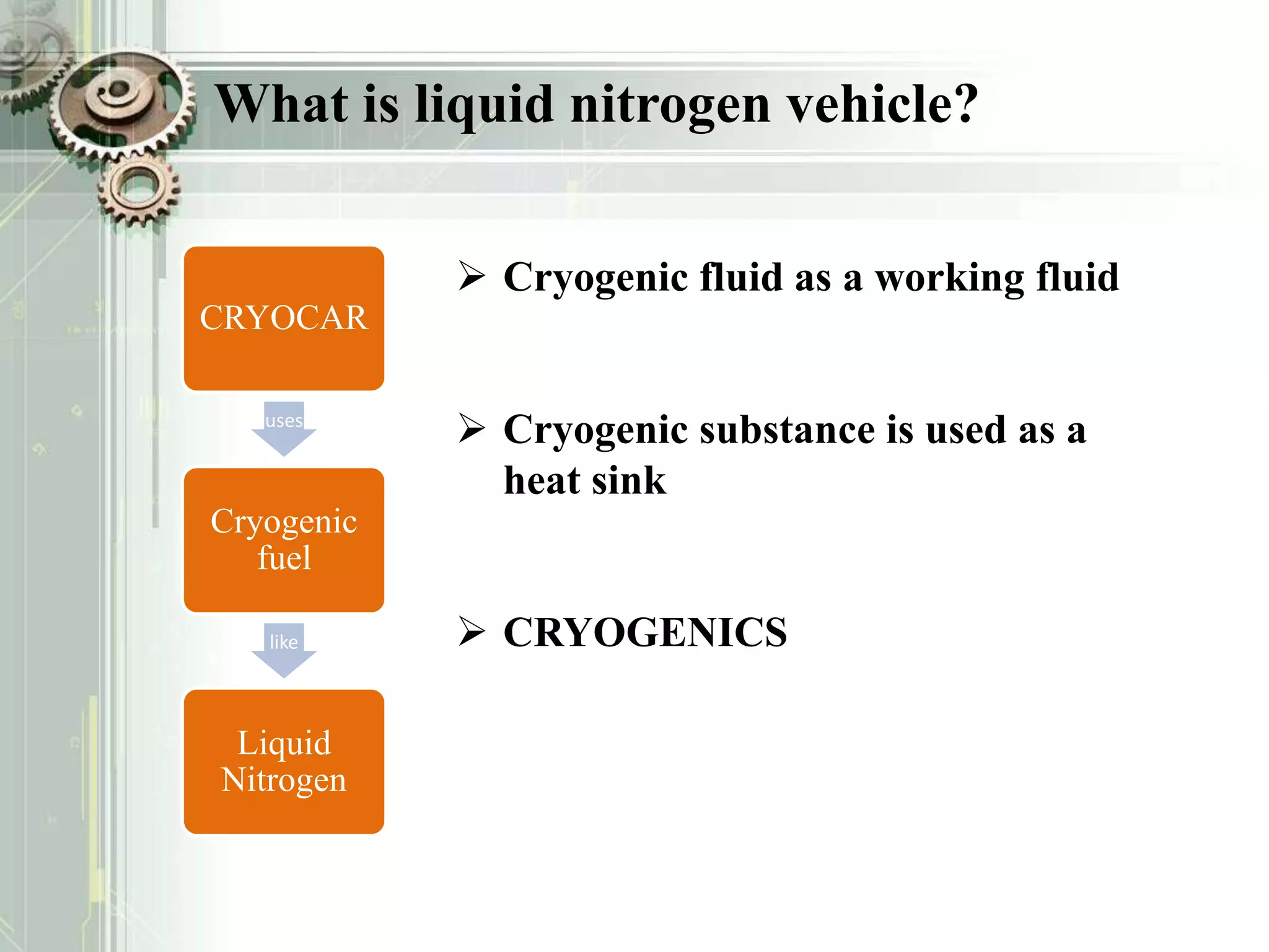 Cryocar ln2 vehicle | PPTX