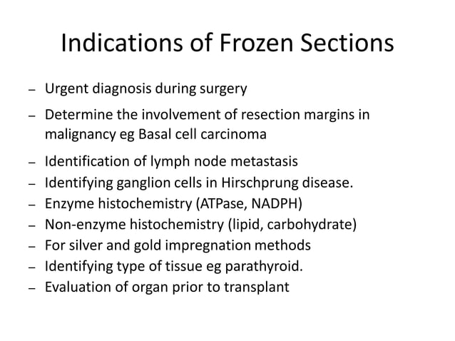 CRYO (FROZEN) SECTION.pptx | Chemistry | Science