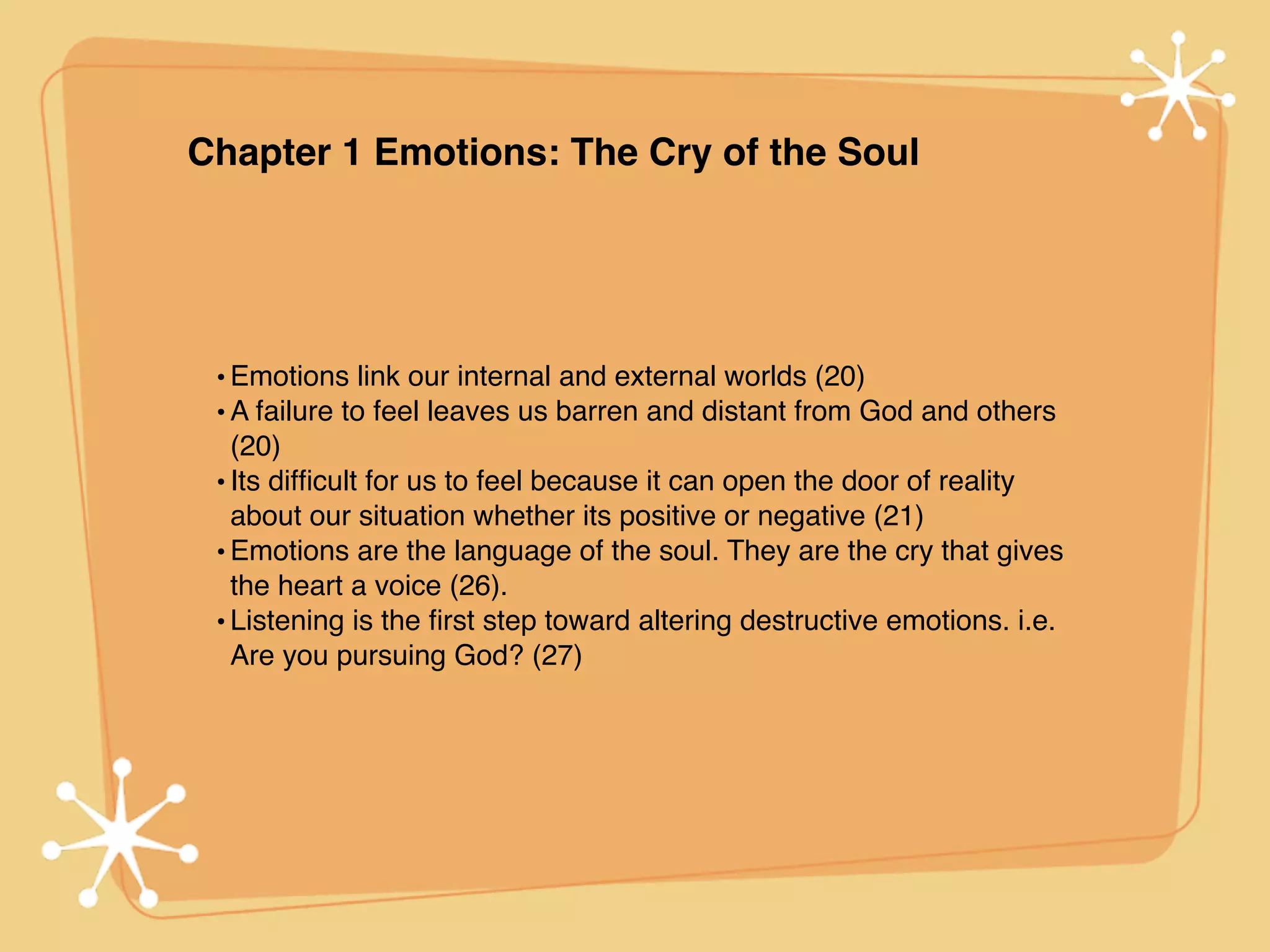 Cry of the soul | KEY