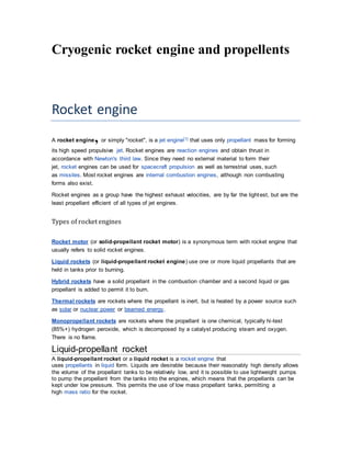 Cryogenic rocket-engine-propellents | DOCX