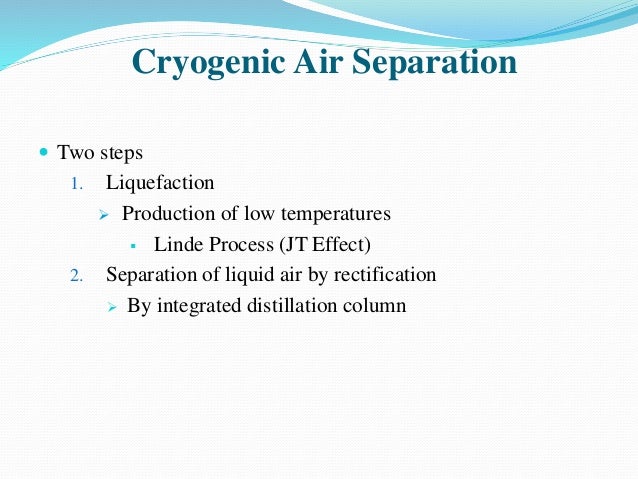 Air Liquide Cryogenic Plant Diagram Of Air