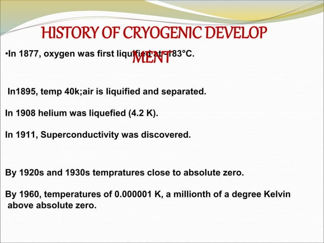 Cryogenic engineering ppt | PPTX