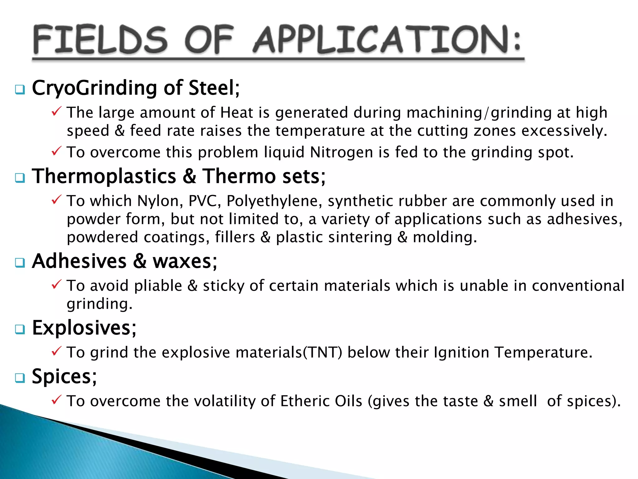 Cryogenic grinding{renew} | PPTX