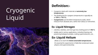 cryogenic container | Cryogenic Liquid storage explaination | PPTX
