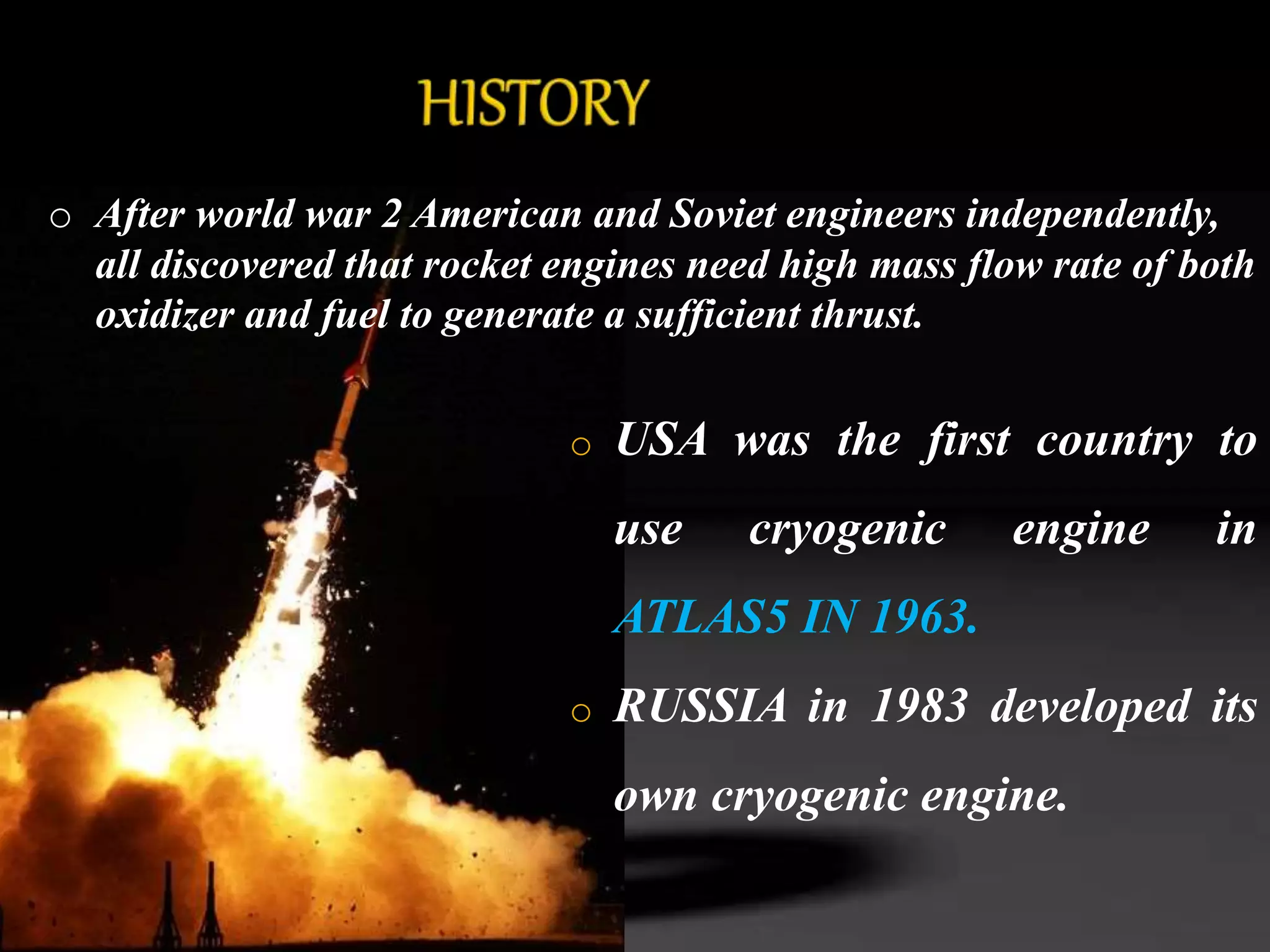 Cryogenic rocket engine | PPTX | Chemistry | Science