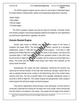 Cryogenic rocket engines report | PDF