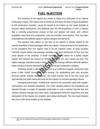 Cryogenic rocket engines report | PDF