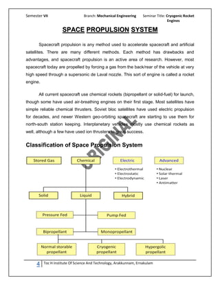 Rocket Engine Types And Classification