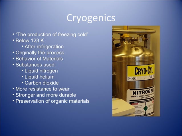 Cryogenics | PPT