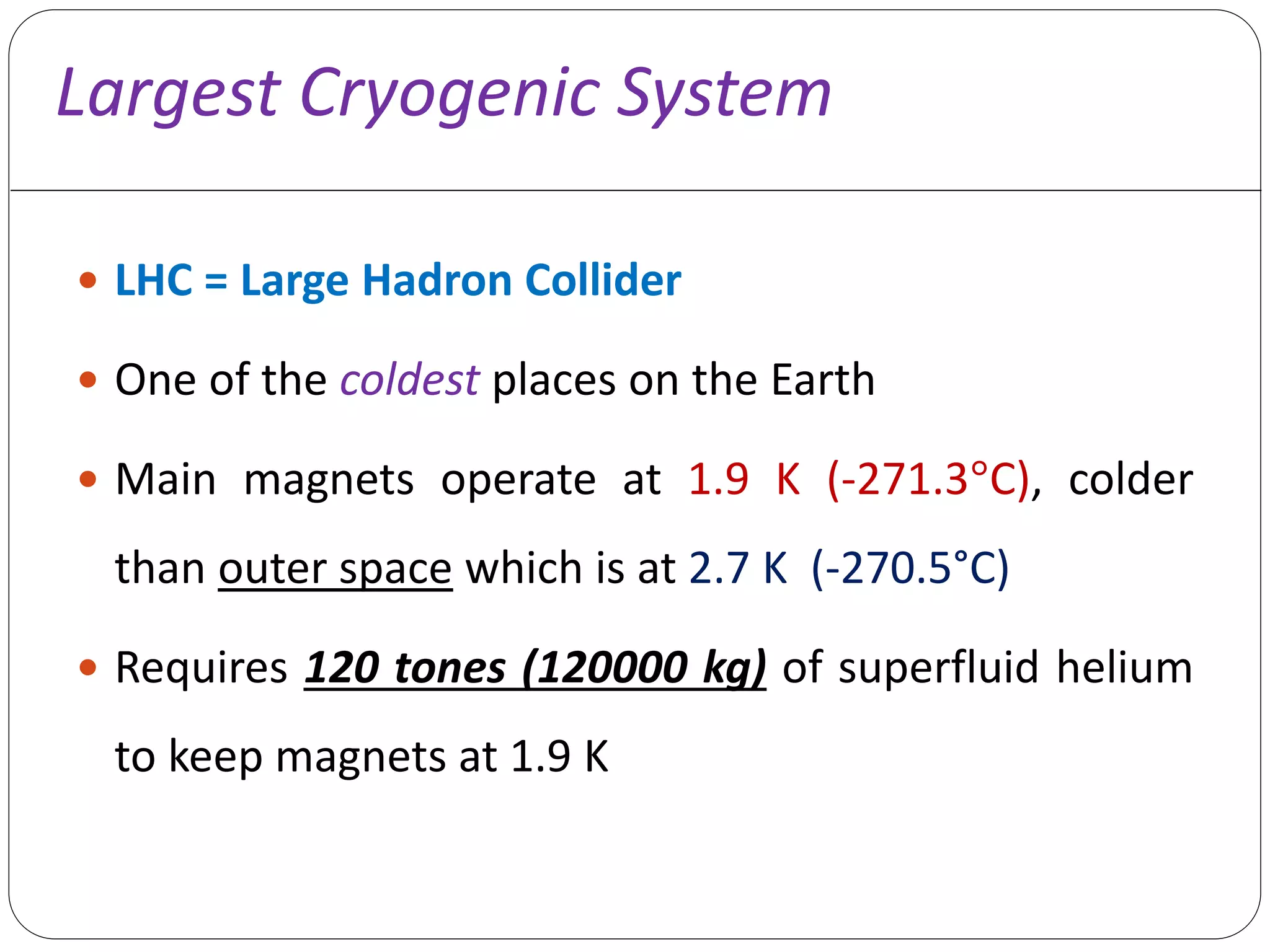 Cryogenics System | PPT
