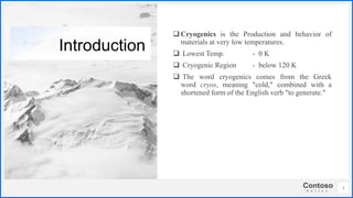 Cryogenics | PPTX