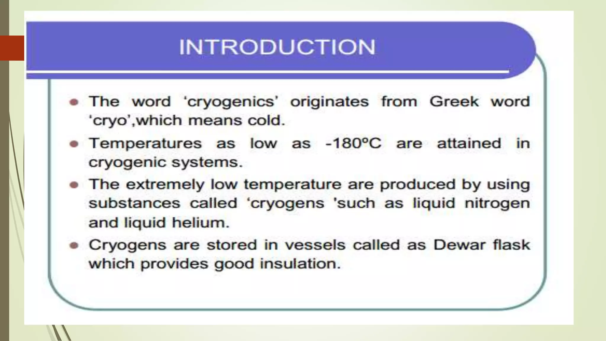 Cryogenic technology | PPTX