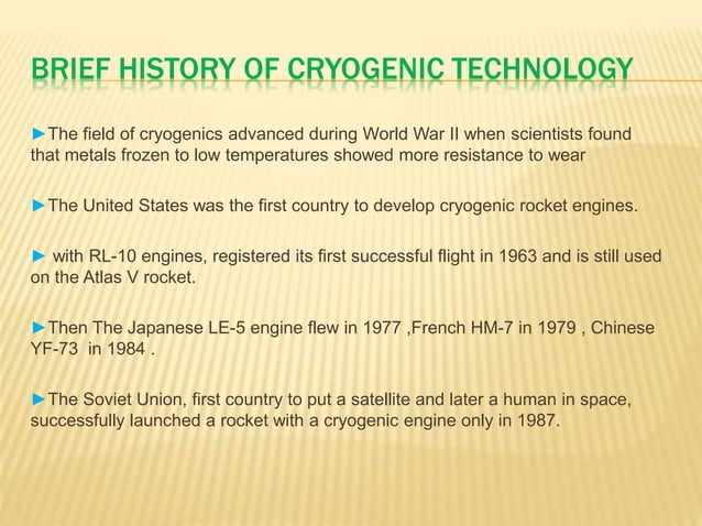 Cryogenic technology best ppt | PPTX