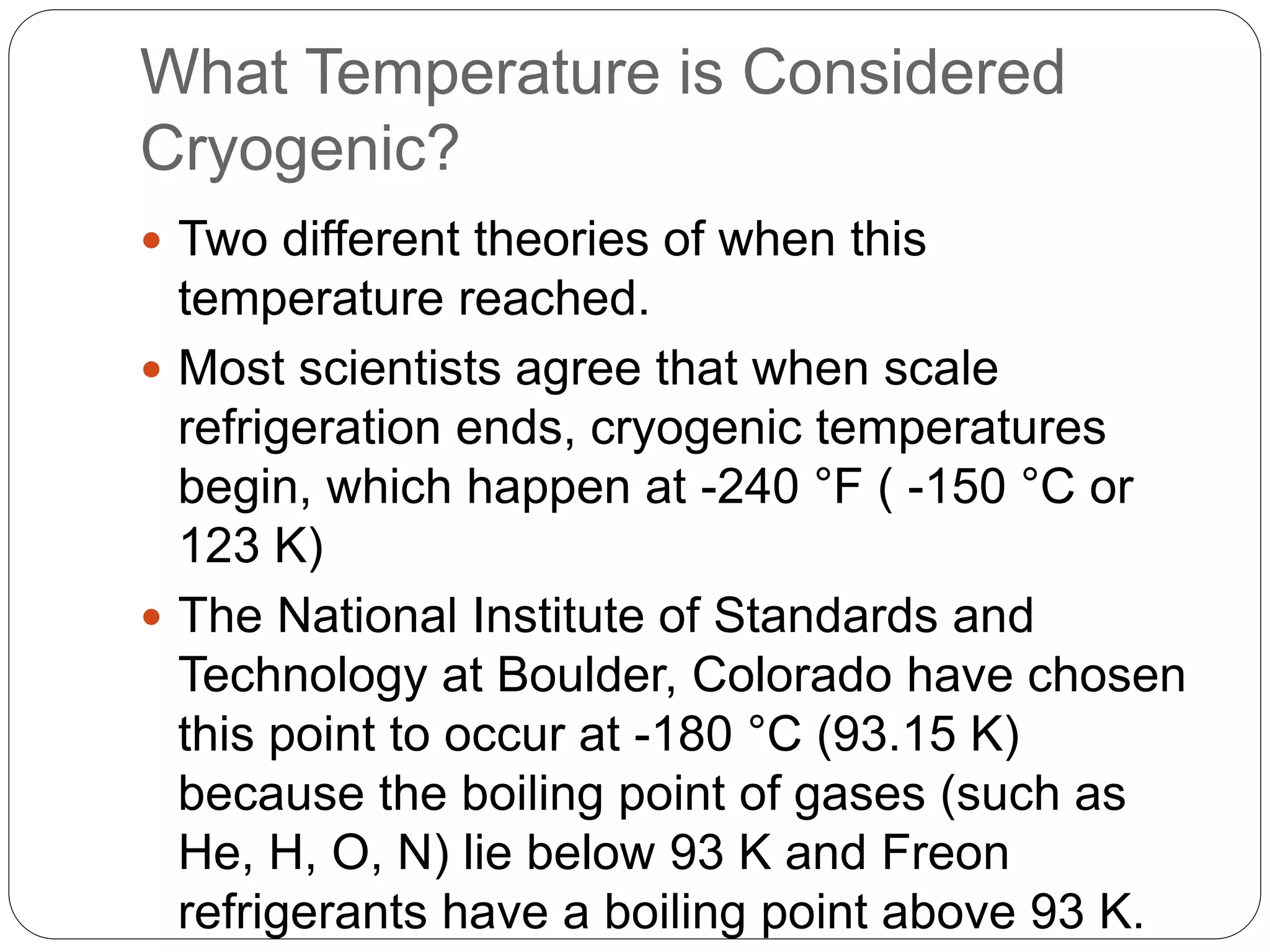 Cryogenic testing system | PPTX
