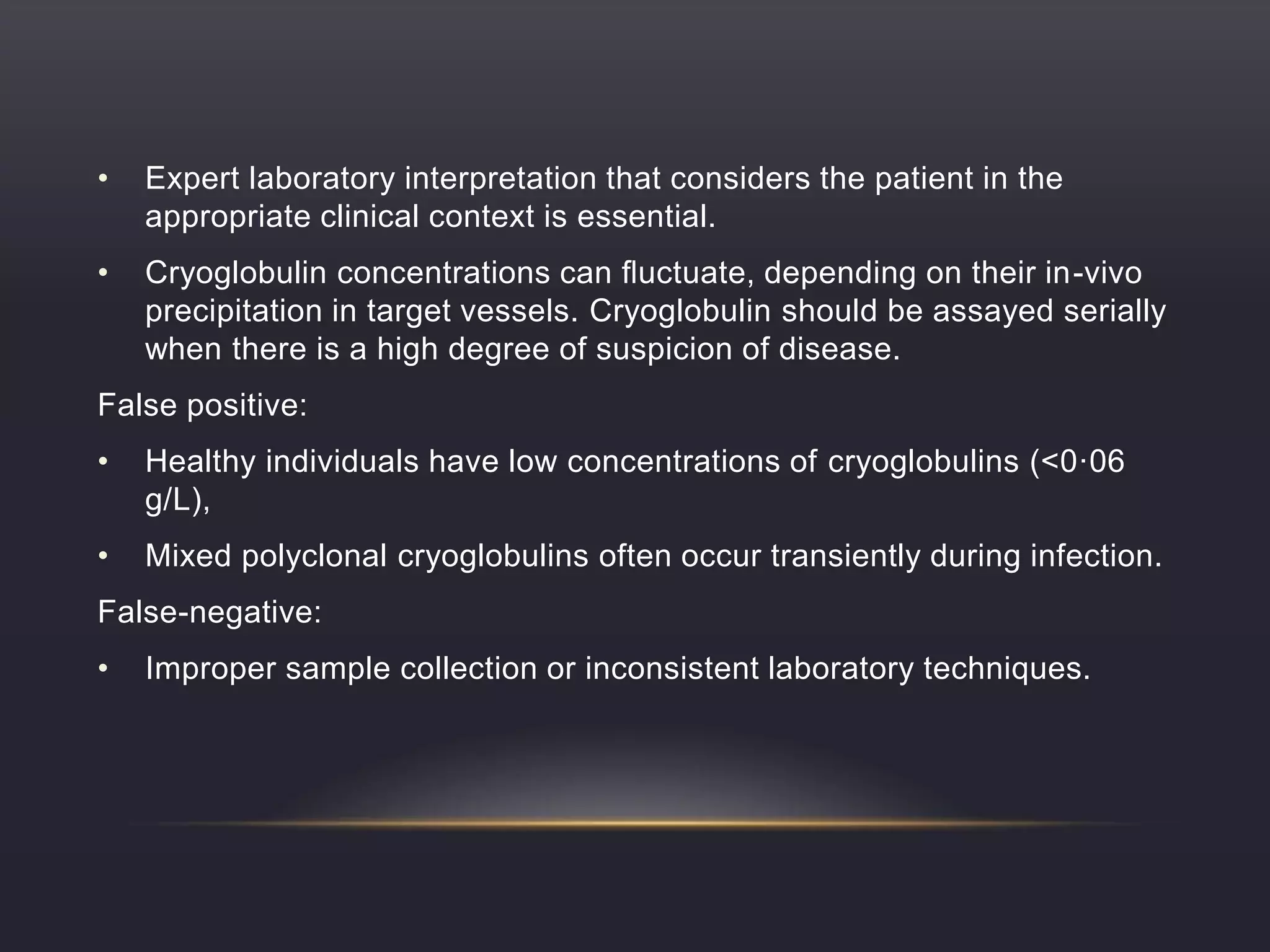 Cryoglobulinemia ppt | PPTX