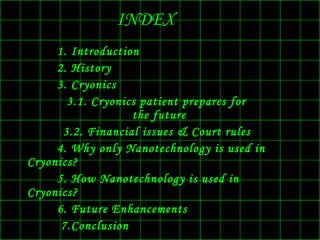 Cryonics | PPT | Chemistry | Science