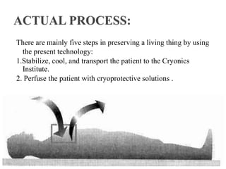 Cryonics In Nanotechnology Raising From Death | PPTX
