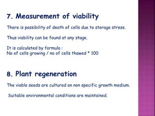 Cryopreservation | PPTX
