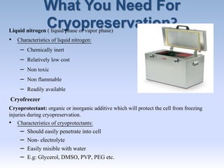 Cryopreservation | PPTX