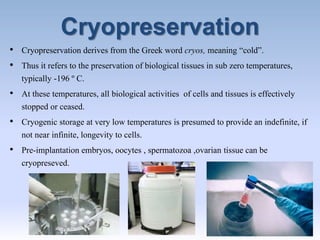 Cryopreservation | PPT