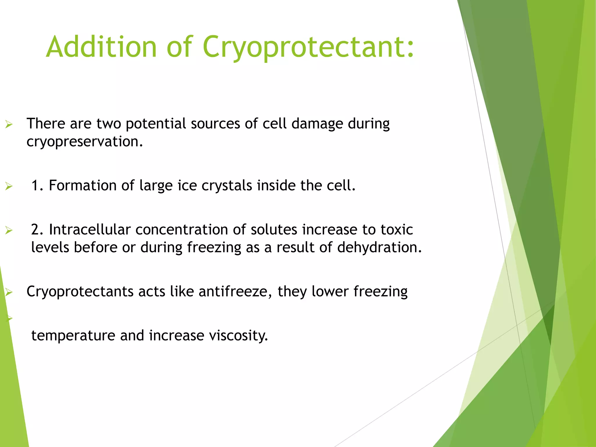 Cryopreservation | PPTX