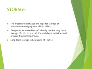 Cryopreservation | PPTX
