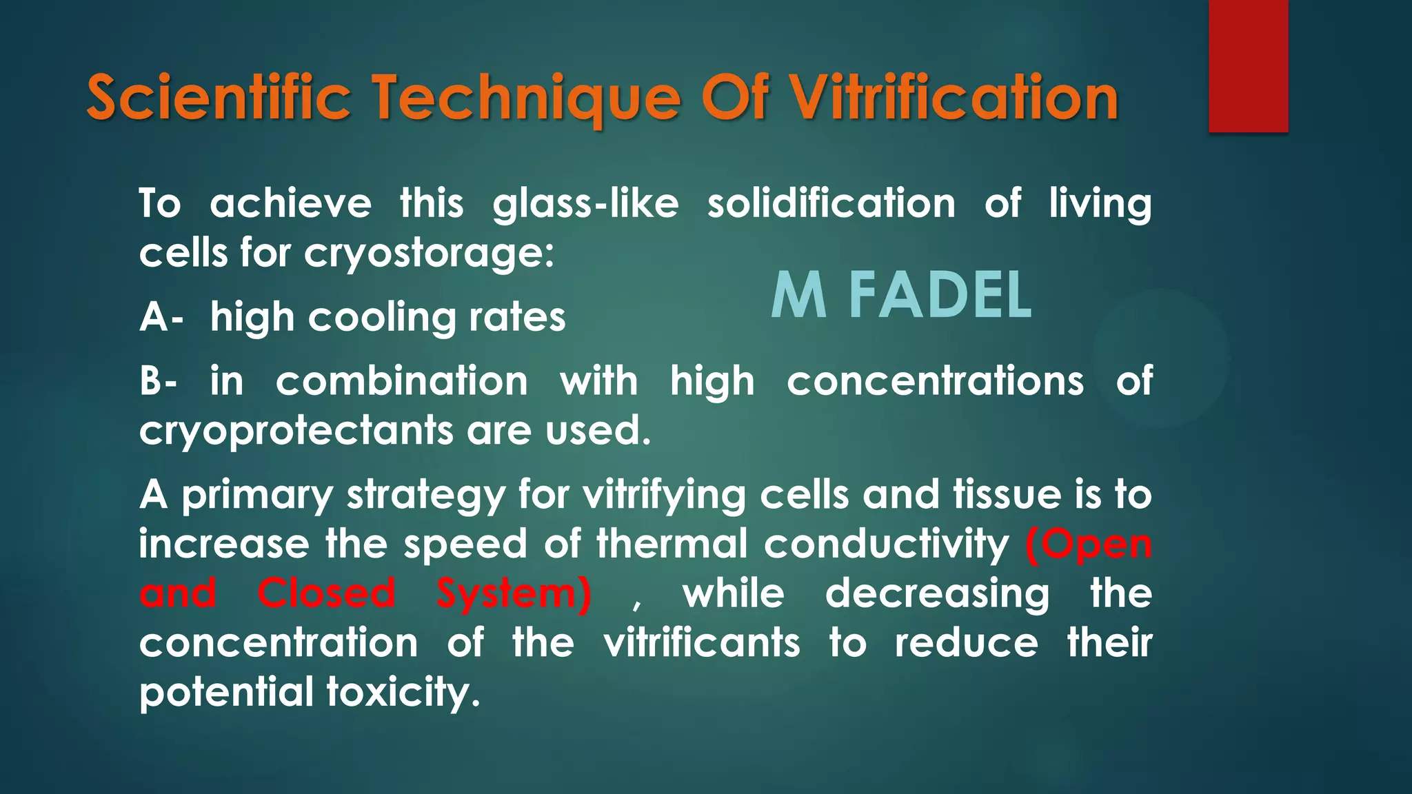 An Overview on Embryos Cryopreservation & Vitrification | PDF