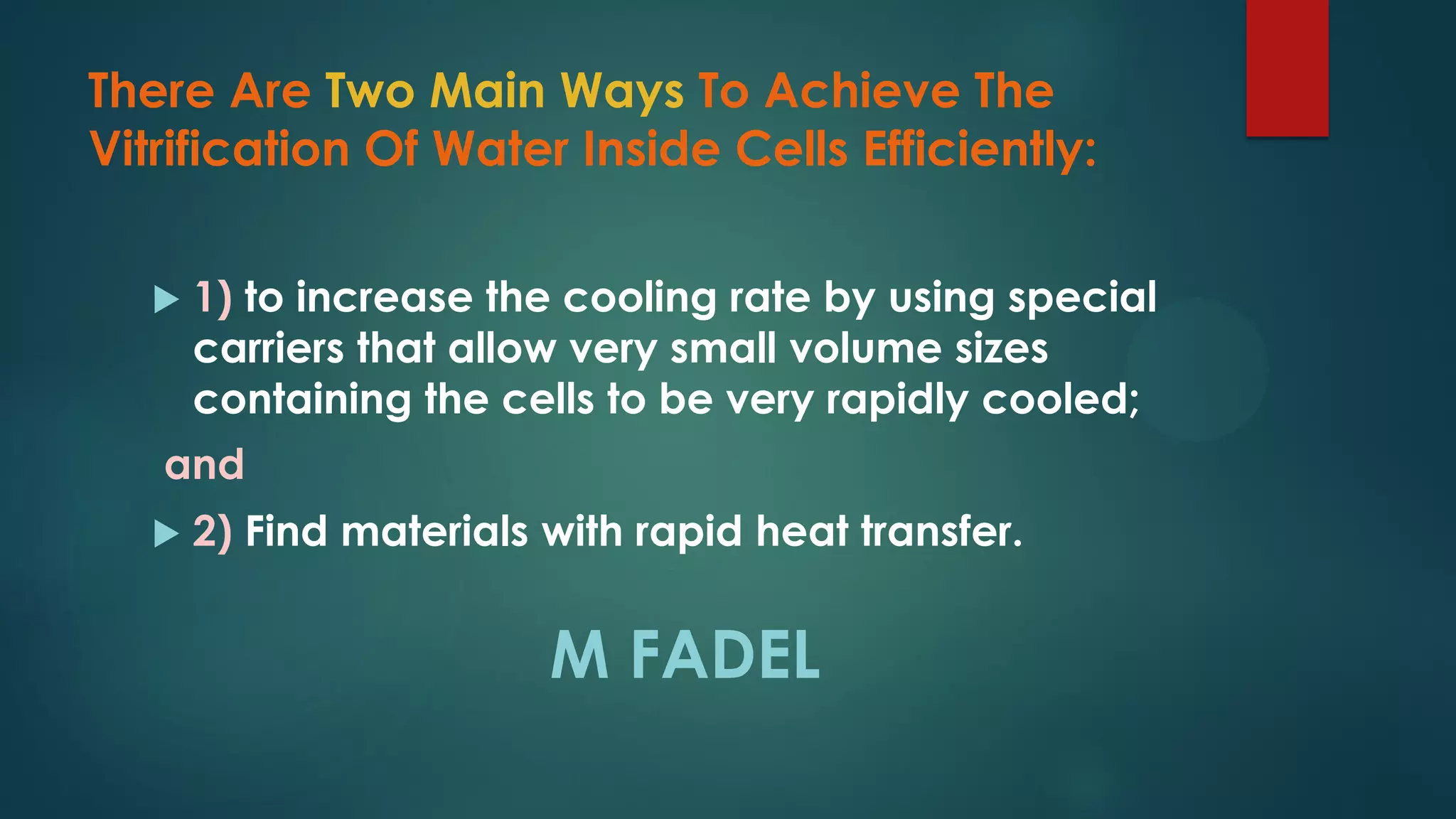 An Overview on Embryos Cryopreservation & Vitrification | PDF