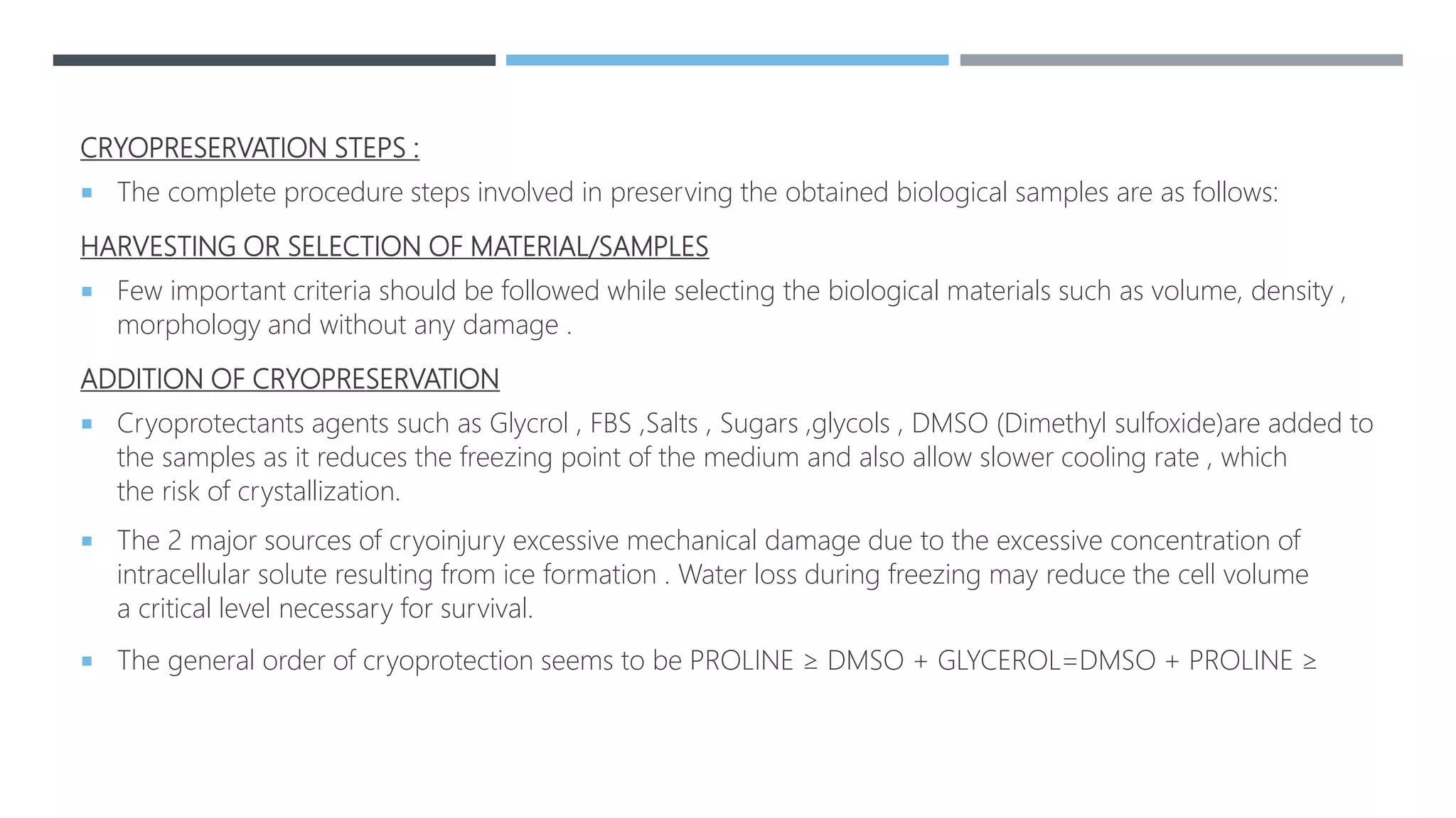 Cryopreservation | PPTX