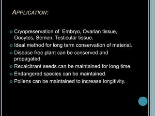 Cryopreservation | PPTX