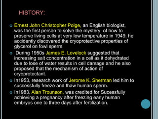 Cryopreservation | PPTX