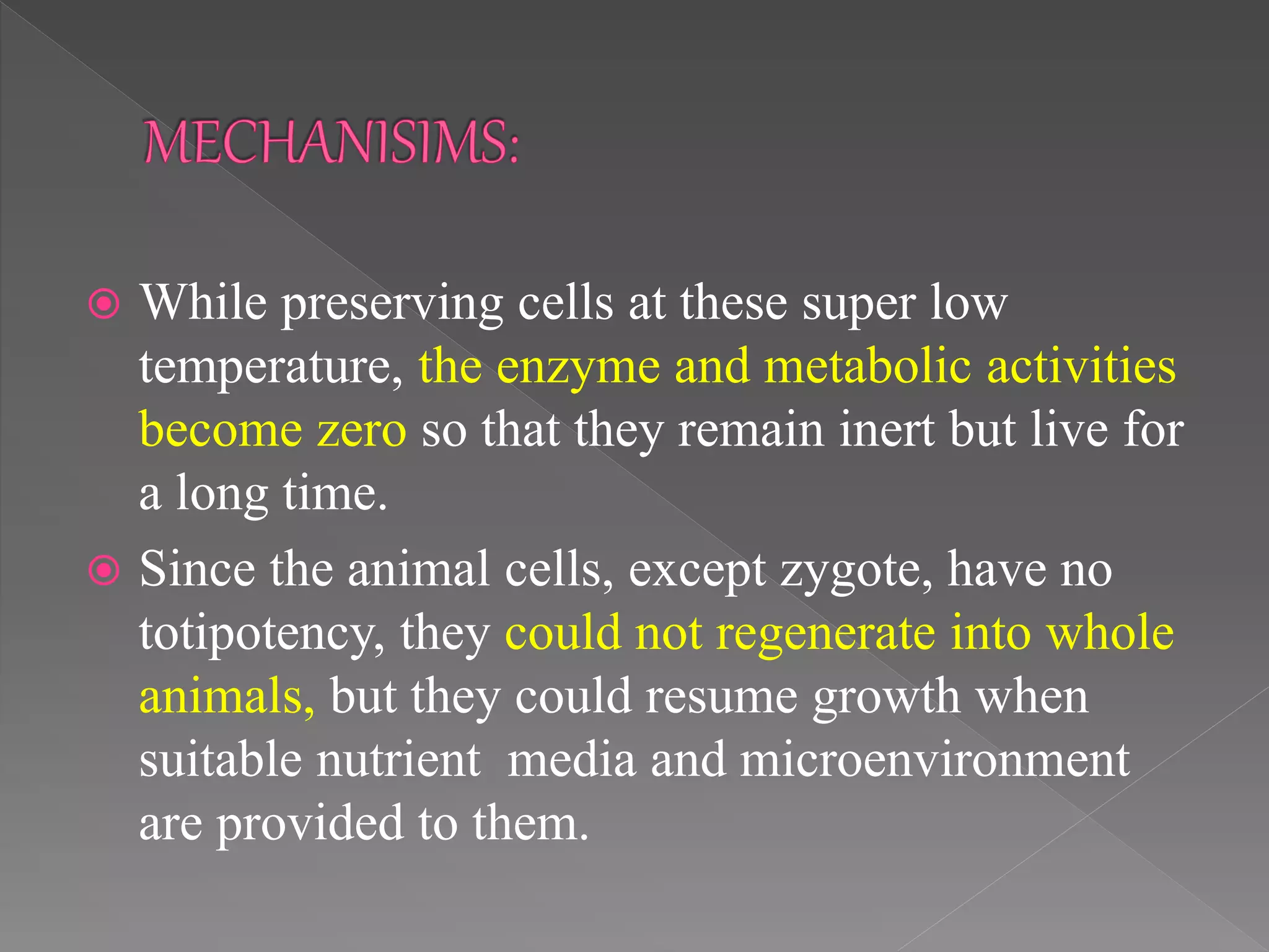 Cryopreservation ( methods and application) | PPTX